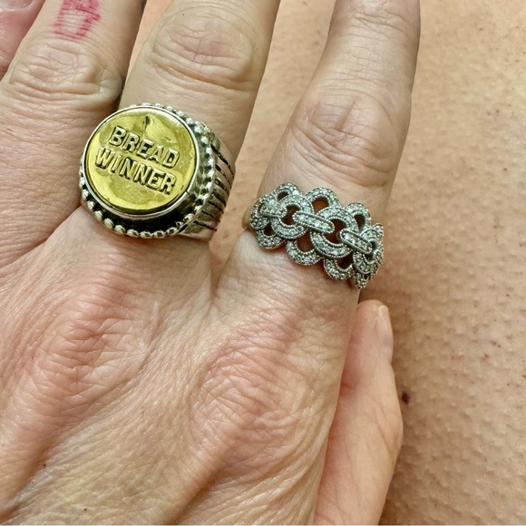 Sage Silver | Jewelry | Rare Antique Brass And Silver Bobble Bread ...